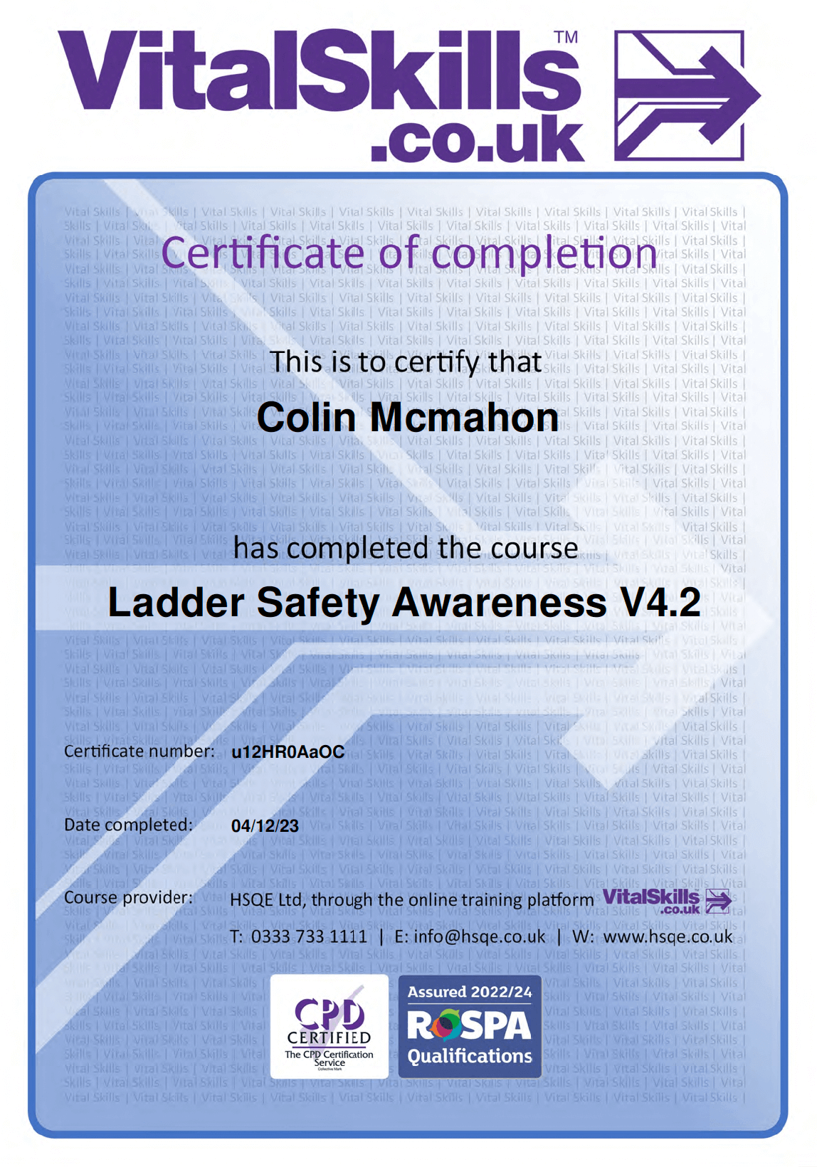 Certifications | Mobile Signal Solutions